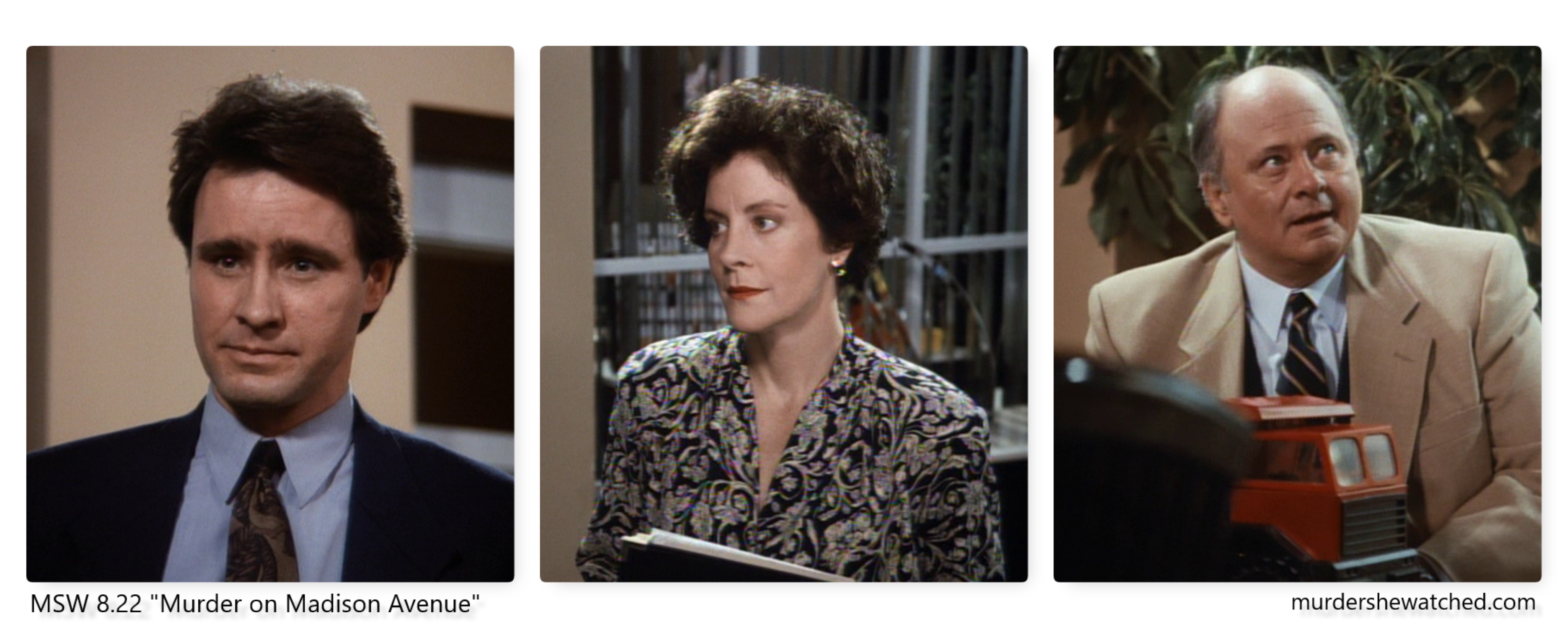 Murder, She Wrote 8.22 “Murder On Madison Avenue” – Murder, She Watched