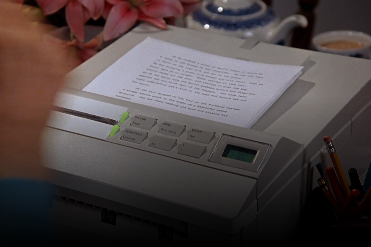 What is Jessica Fletcher typing? – Murder, She Watched